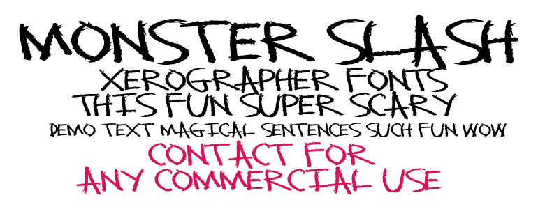 Monster Slash Font / Display - FontPlanet